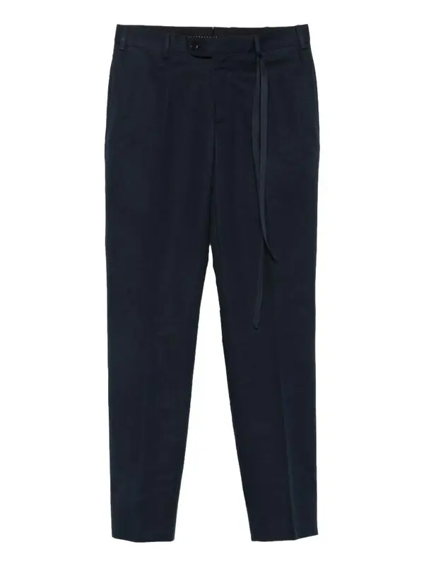 Brioni Pienza Cotton And Linen Trousers - Multicolor