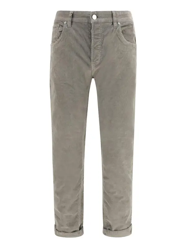 PT TORINO Corduroy Design Pants - Grey
