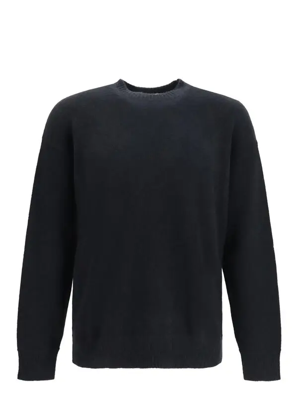 LANEUS Cashmere And Silk Crewneck Sweater - Black