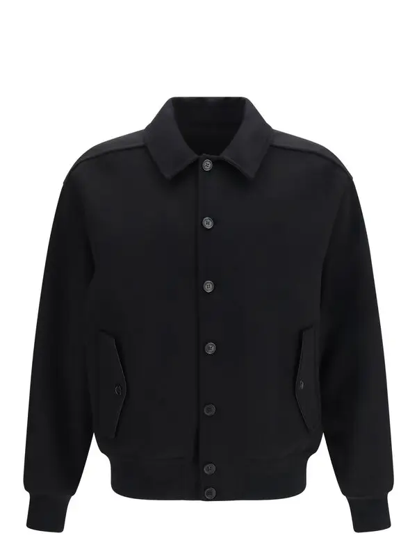 FERRAGAMO Wool And Cashmere Jacket - Black