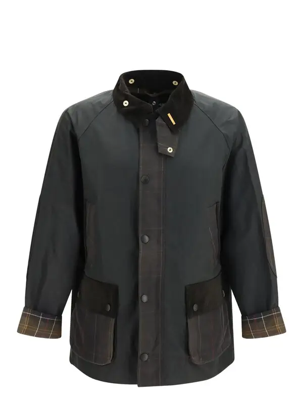 Barbour Icons Patch Bedale Waxed Jacket - Green