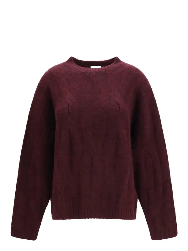 ALLUDE Cashmere And Silk Sweater With Voluminous Sleeves - Purple