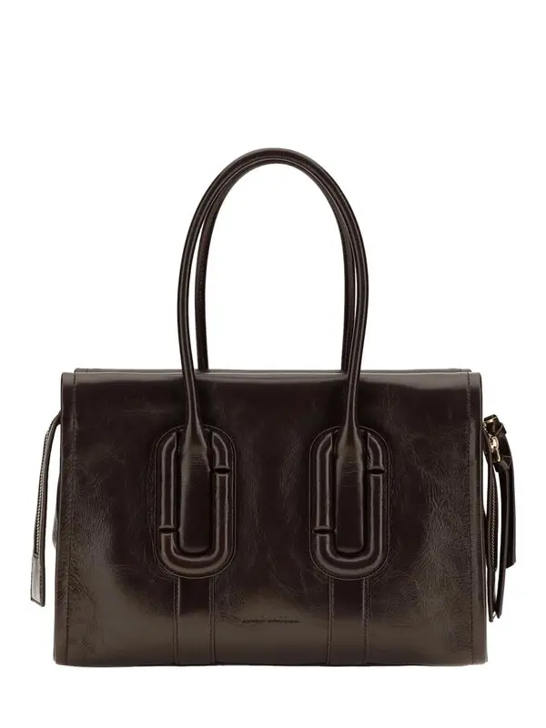 Marc Jacobs Babe City Tote Leather Handbag - Brown