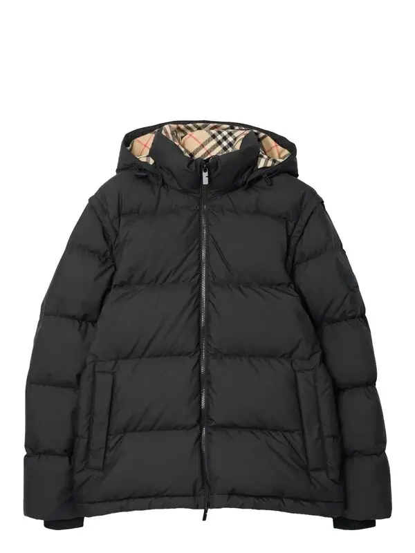 Burberry Bideford Detachable Sleeve Puffer Jacket - Black
