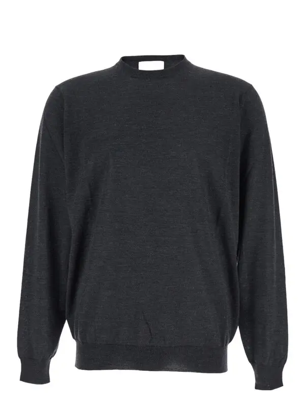 LARDINI Long Sleeved Crewneck Jumper - Grey