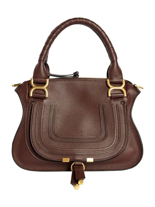 Chloé Small Leather Marcie Top-handle Bag - Brown