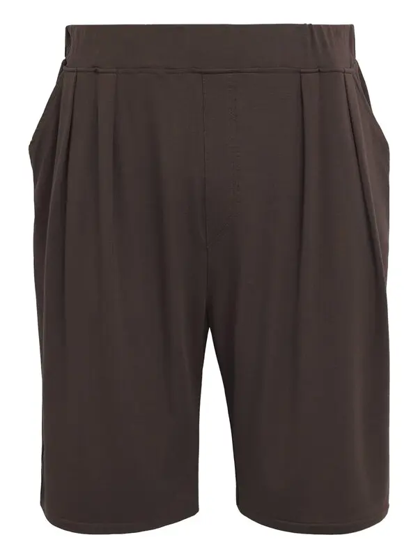 HOMEBODY Stretch-modal Pyjama Shorts - Brown