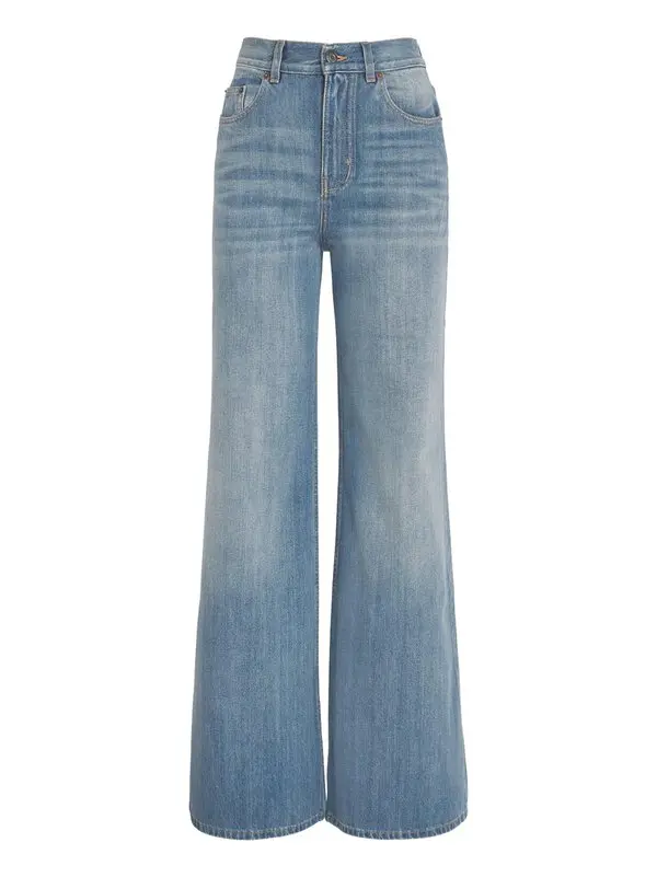 Chloé High-rise Wide-leg Jeans - Blue