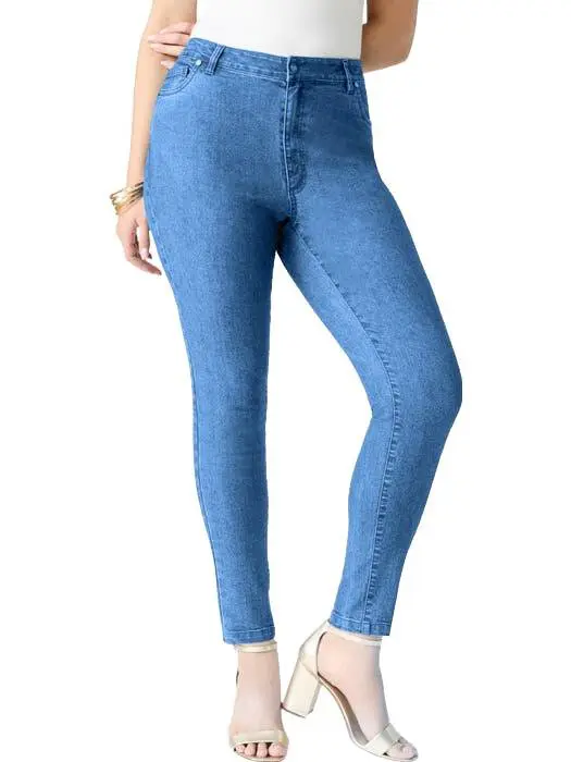 Roaman's 7 Stretch Slim Jean - Light Stonewash