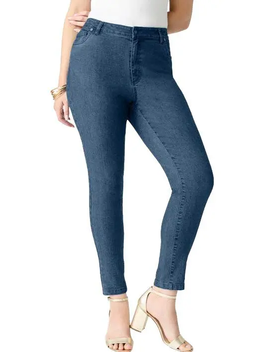 Roaman's 7 Stretch Slim Jean - Medium Stonewash