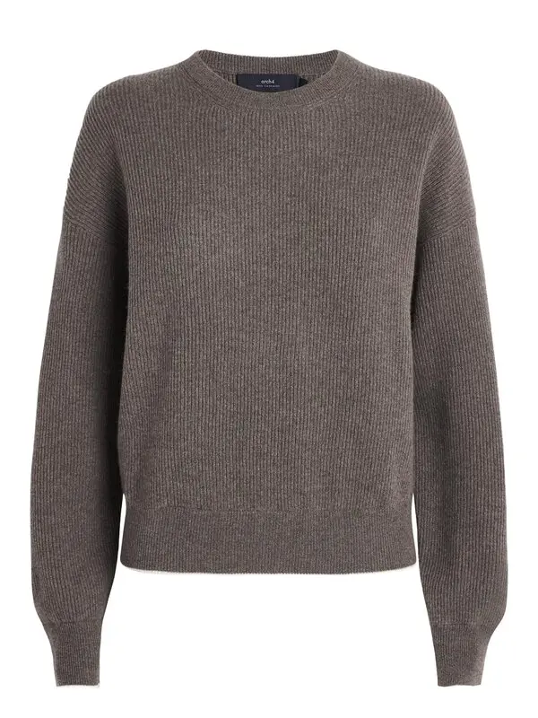 Arch4 Cashmere New Cornwall Sweater - Brown