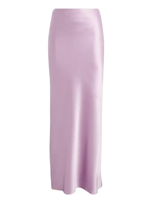 Cult Gaia Silk Chantel Maxi Skirt - Green