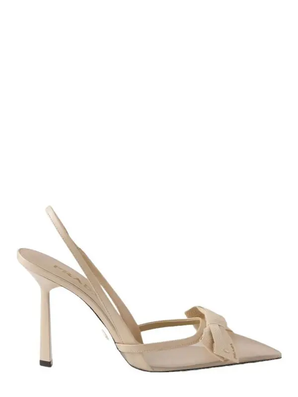 Prada Mesh Fabric Slingback Pumps - Traverite