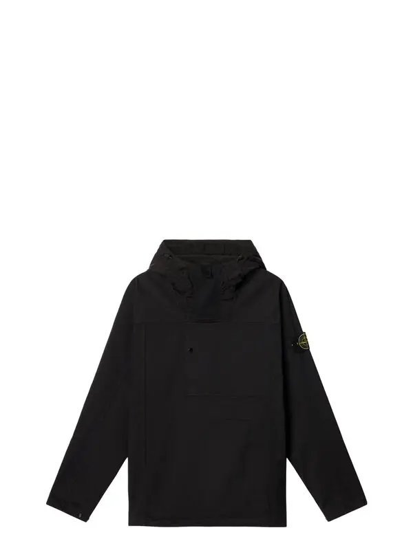 Stone Island Oversized Fit Hooded Sweatshirt - Black