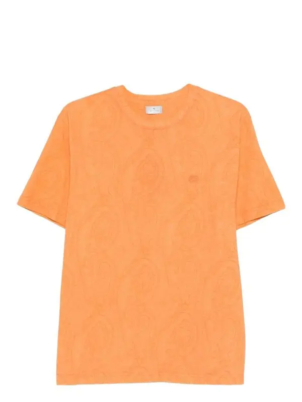 Etro Paisley-print T-shirt - Orange