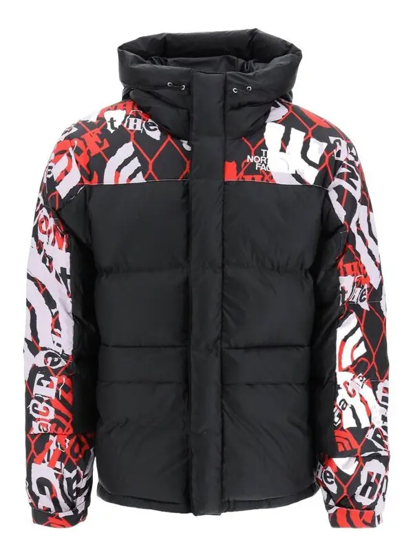 The North Face Printed Hooded Down Jacket - Black