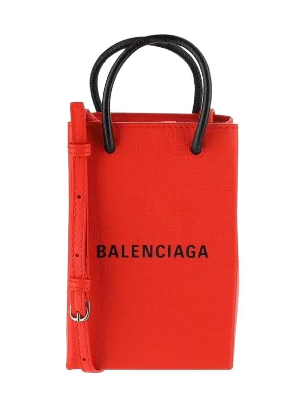 Balenciaga Shopping Phone Bag - Red