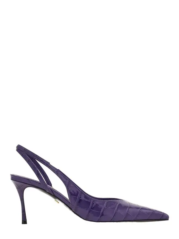 FERRAGAMO Mid Heel Slingback Shoes - Violet