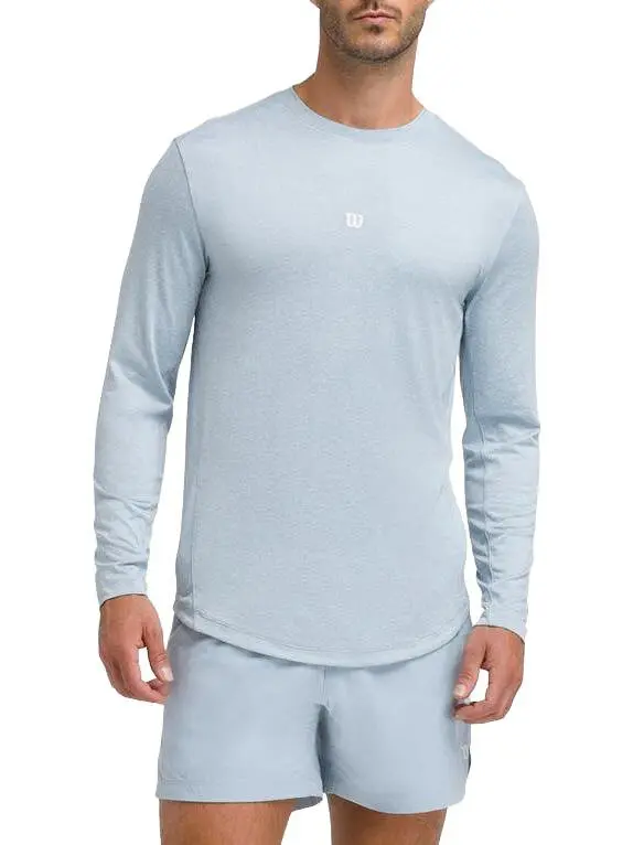 Wilson Long Sleeve Performance T-shirt - Blue Fog