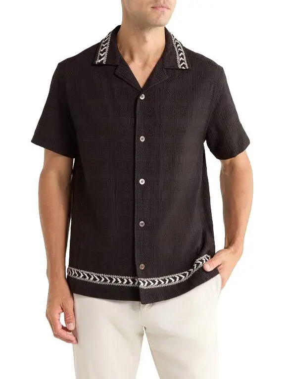 CHE Vargon Cotton Camp Shirt - Black-01