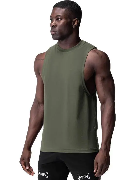 ASRV Supima Cotton Muscle Tank - Olive
