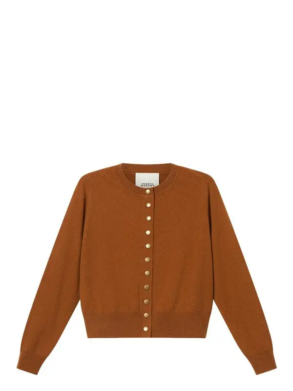 Isabel Marant Étoile Idesia Wool Cardigan - Caramel