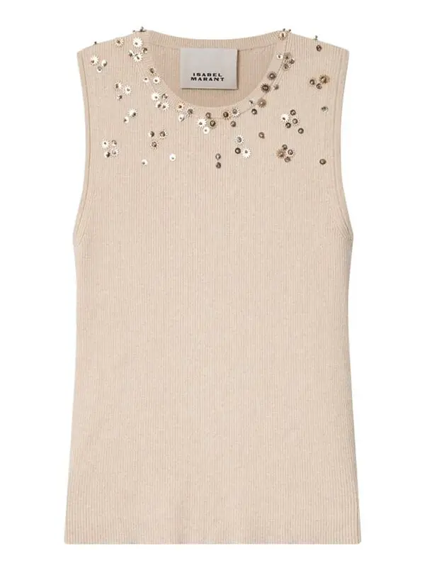 Isabel Marant Étoile Apolline Silk & Cashmere Knit Sweater - Beige