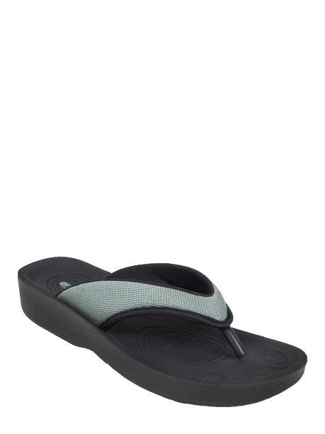 AEROTHOTIC Supportive Flip Flops With Cushioned Footbed - Green