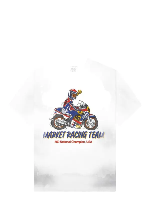 MARKET Bear On A Bike T-shirt - White
