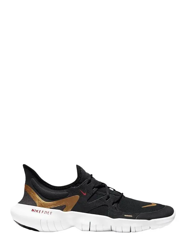 Nike Free Rn 5.0 " Metallic Gold" Sneakers - Black