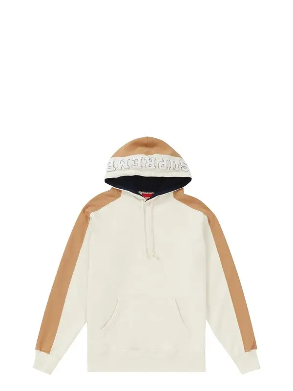 Supreme Paneled Hooded Sweatshirt - Tan