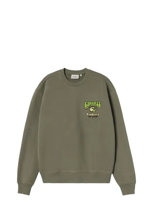 Carhartt Work In Progress Pinball Sweatshirt 'leaf - Green