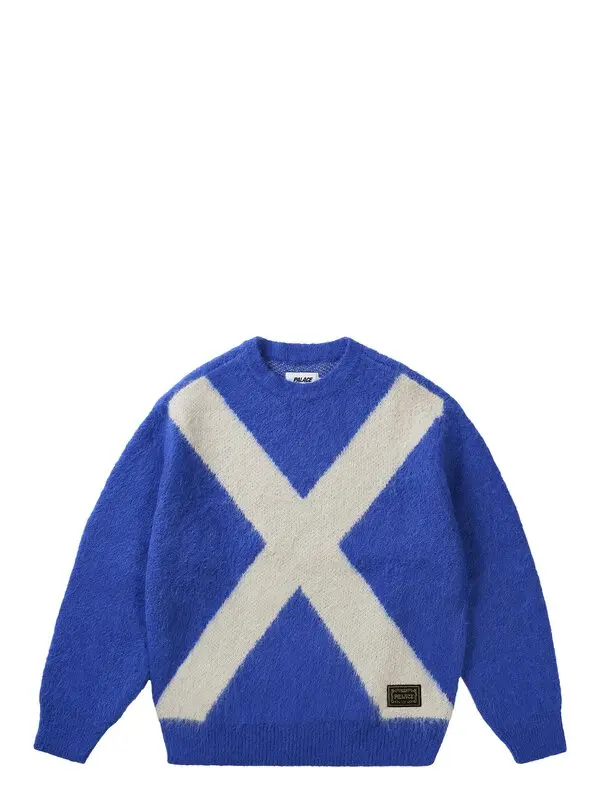 PALACE Too Hairy Flag Knit 'scotland - Blue