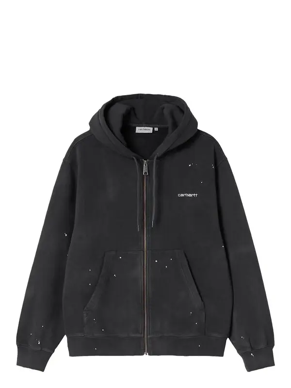 Carhartt Work In Progress Hooded Zip-up Jacket - Black