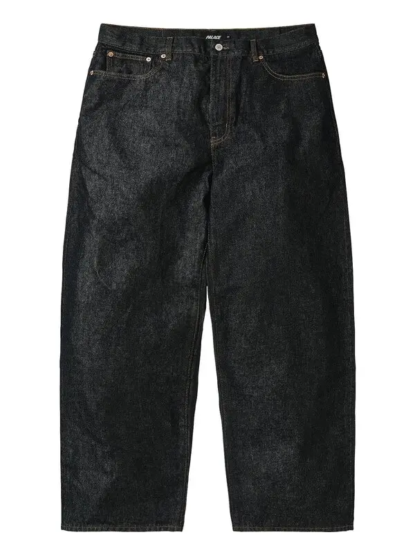 PALACE P90 Baggy Jean Rough Rinse Wash - Blue