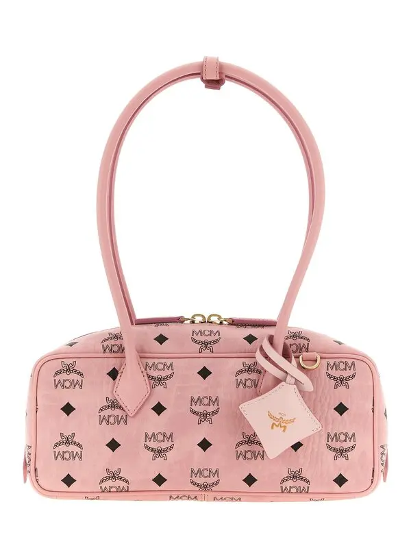 Mcm Aren East West Small Shoulder Bag - Pink