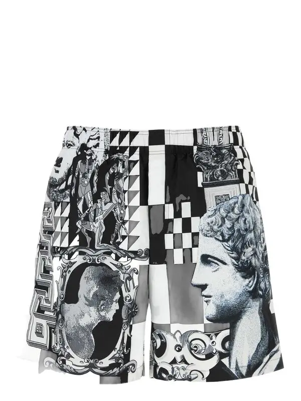 Versace Polyester Swim Shorts - Printed