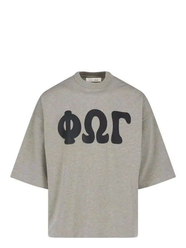 Fear Of God Graphic Oversized T-shirt - Grey