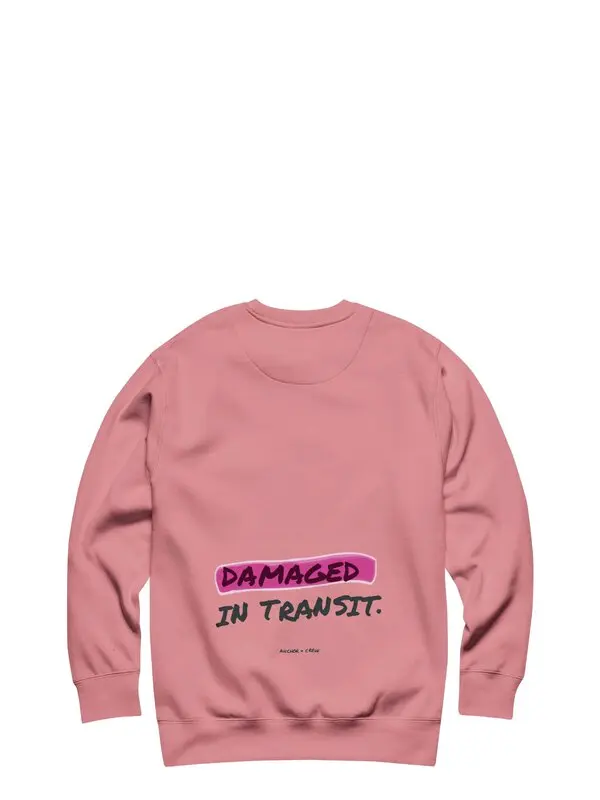 ANCHOR & CREW Organic Cotton Sweatshirt With Printed Graphic - Pink