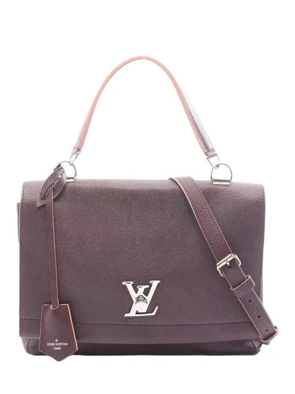 LOUIS VUITTON 2017 Leather Lockme Ii Satchel - Red