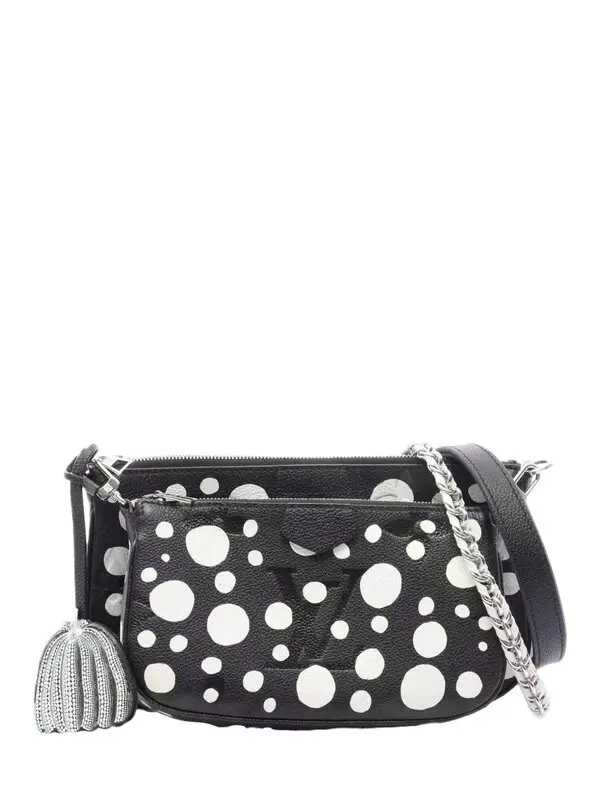 LOUIS VUITTON Yayoi Kusama Monogram Giant Empreinte Infinity Dots Multi Pochette Accessoires Satchel - Black