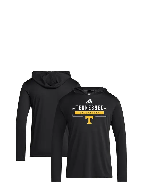 Adidas Tennessee Volunteers D4t Long Sleeve Hooded T-shirt - Black