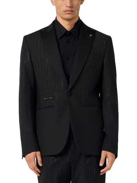 Philipp Plein Blazer Lord Fit Degrade Stones - Black
