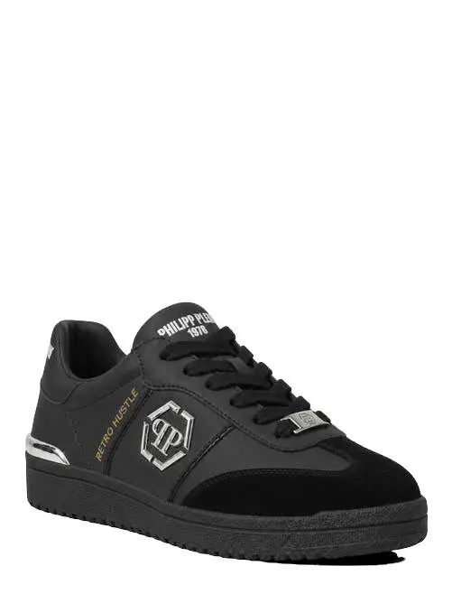 Philipp Plein Retro Hustle Bicolor Low Top Sneakers - Black/black