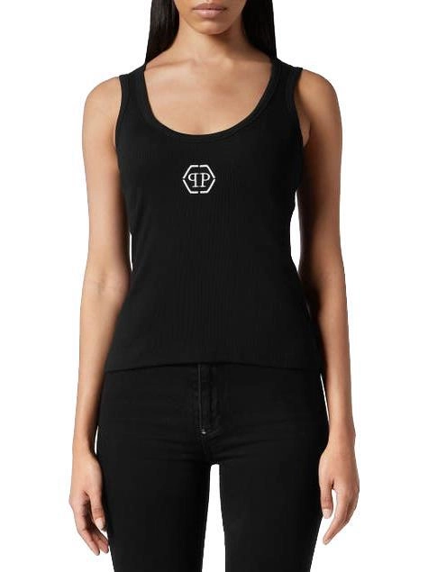 Philipp Plein Hexagon Tank Top - Black