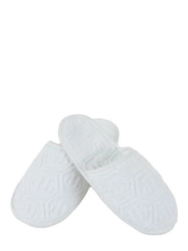 Philipp Plein Hexagon Flat Slippers - White