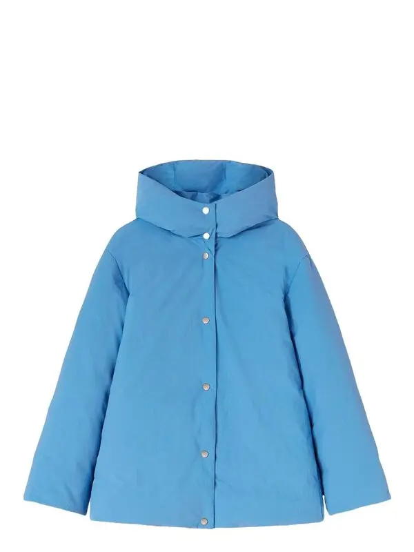 JIL SANDER Hooded Down Jacket - Blue
