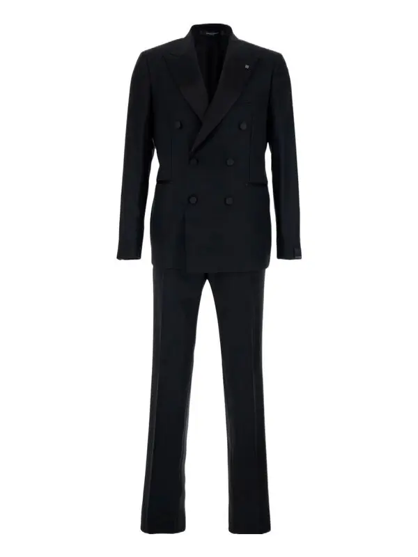 Tagliatore Double-breasted Tailored Suit - Black