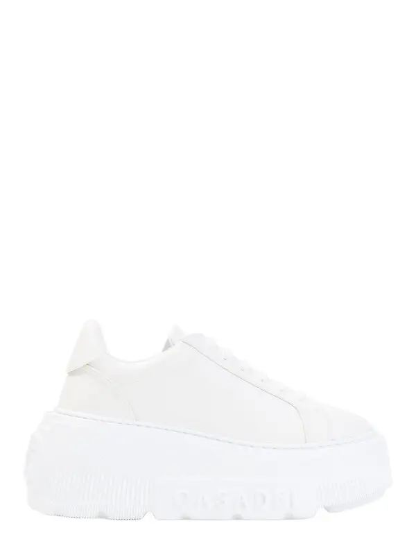 Casadei Logo Platform Low-top Sneakers - White