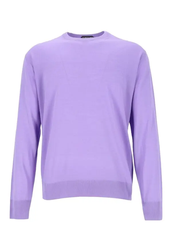 TOM FORD Relaxed-fit Crew-neck Sweater - Violet